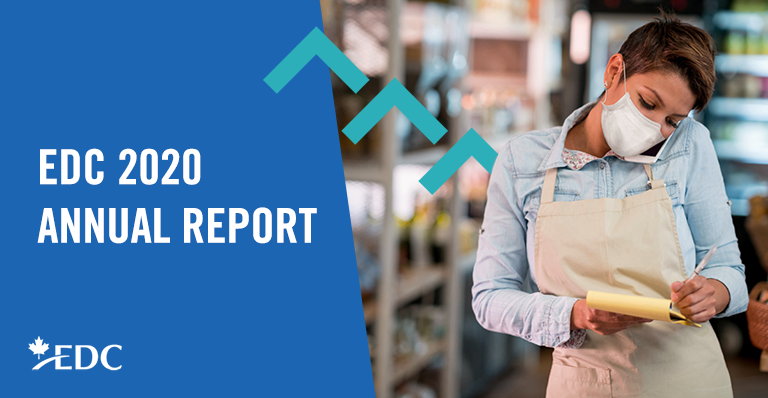 President and CEO message Annual Report 2021 | EDC