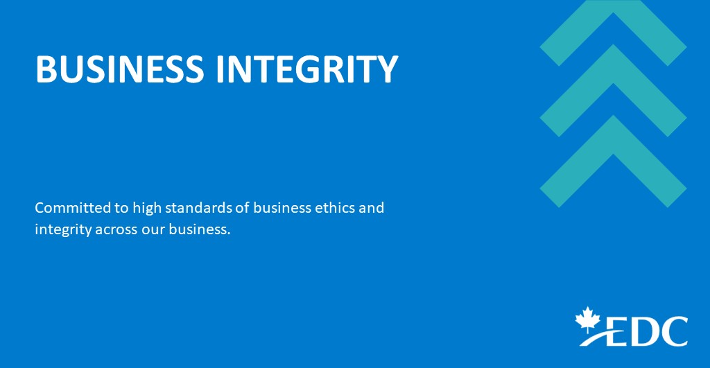 Business integrity | EDC