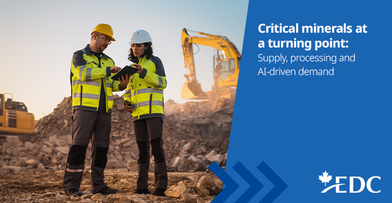 Critical minerals: Supply, processing and AI demand | EDC