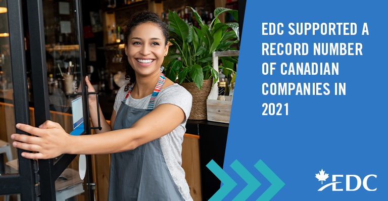 EDC supports record number of Canadian companies | EDC