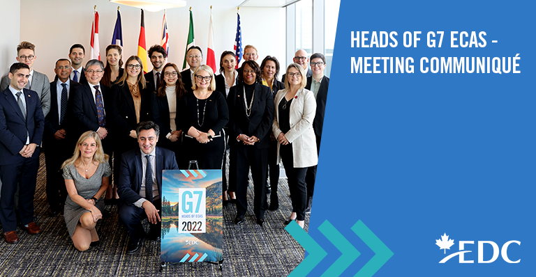 Heads of G7 Export Credit Agencies Meeting Communiqué | EDC