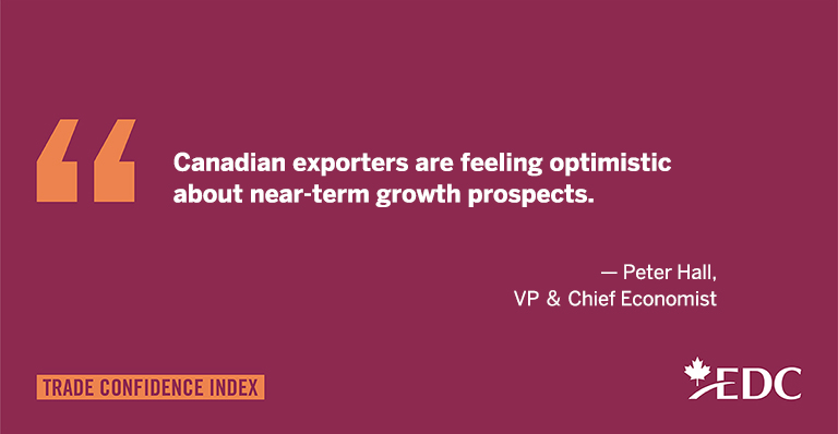 Confidence among Canadian increases | EDC